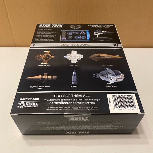 Eaglemoss | Art | Star Trek Eaglemoss New Reman Scorpion Class Attack ...